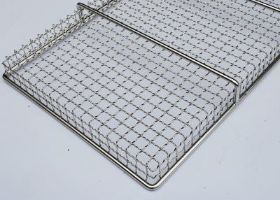 China Strong Load bearing Stainless Steel Mesh Tray For Oven 3-15mm Hole Size Durability for sale