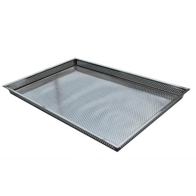 China Custom Food Grade Perforated  Stainless Steel Mesh Tray For Freeze drying for sale