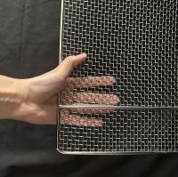 China Customized Wire Mesh Oven Tray 40*60cm Stainless Steel Mesh Tray for sale
