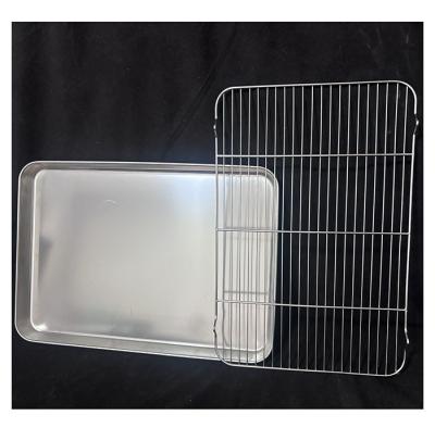 China 600*800mm Mesh Cooking Tray 304 316 316L Air Fryer Mesh Tray for sale