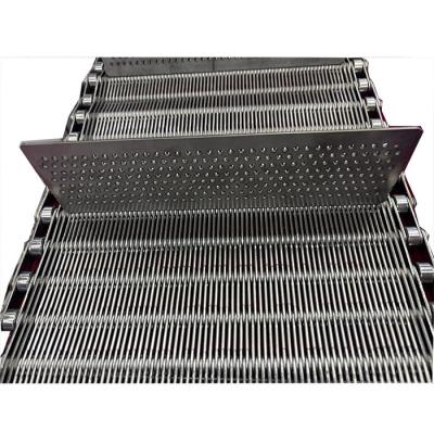 China 304 316 316L Eye Link Conveyor Belt For Bakery Adjustable Speed for sale