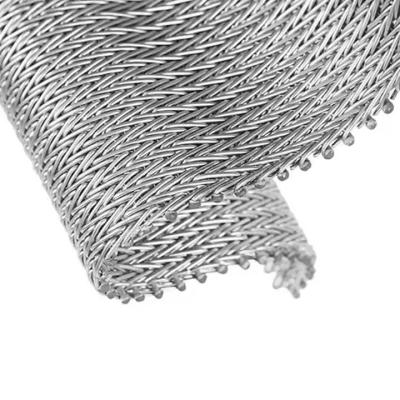 China Heat Resistant 304 Mesh Herringbone Conveyor Belt For Food for sale