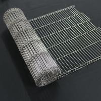 China Food Biscuits Wire Conveyor Belt Metal Mesh Conveyor Belt Bright Silver for sale