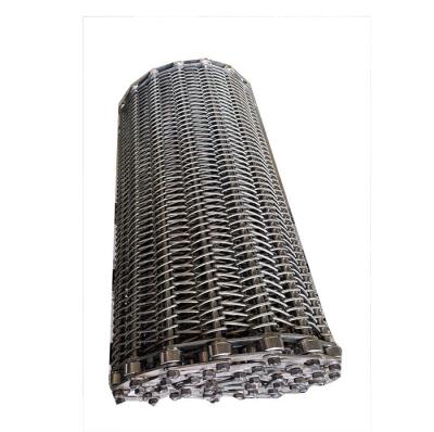 China 304 Stainless Steel Wire Mesh Conveyor Belt For Fry Drying Silver Color for sale