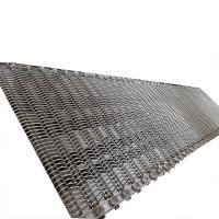China 304 Stainless Steel Wire Mesh Conveyor Belt For Fry Drying Silver Color for sale