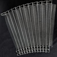 China Polishing Chain Link Spiral Wire Mesh Conveyor Belt For Food Transport for sale