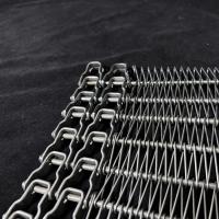 China Polishing Chain Link Spiral Wire Mesh Conveyor Belt For Food Transport for sale