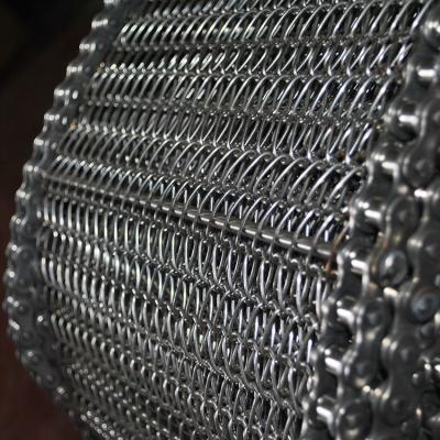 China Customized Wire Mesh Chain Conveyor Belt 1200°C Spiral Mesh Belt for sale