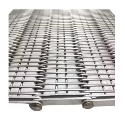 China Customized Eye Link Conveyor Belt SS304 Eyelink Belt Stainless Steel for sale