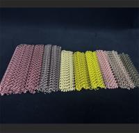 China Colorful Aluminum Chain Link Wire Mesh Curtain For Decorative for sale