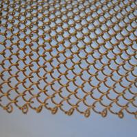China Stainless Steel Chain Link Decorative Wire Mesh  Curtain For Architectural for sale