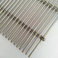 China Twill Weave Wire Mesh Panels Decorative Metal Mesh Panels Golden Red for sale