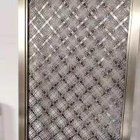China 201 Stainless Steel Spiral Decorative Metal Mesh Curtains Popular Hotel Lobby Partitions for sale