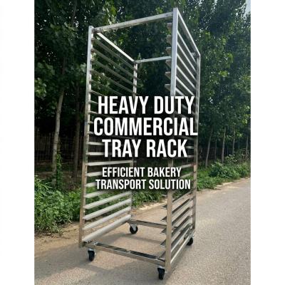 China Single Column Tray Rack Trolley 17Trays With Wheels And Handle For Catering Industry for sale