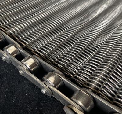 China Food Grade Metal Spiral Chain Carbon Steel Stainless Steel 304 316 201 Conveyor Belt Heat Resistant for Freezing for sale