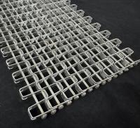 China 304 316 Stainless Steel Great Wall Mesh Belt Horseshoe U-shaped Honeycomb Conveyor Belt  for Washing Draining and Drying for sale