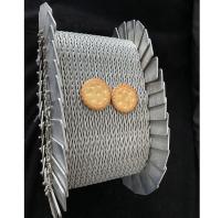 China Flat Rolled Biscuit Custom Size Food Grade 304 Herringbone Conveyor Belt Weave Wire Mesh Conveyor Belt for Oven Bakery for sale