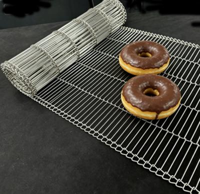 China SS 304 316 Ladder Wire Mesh Chocolate Conveyor Belt Open Structure for Even Cooling Non-Stick Surface Easy Clean Bakery Pizza for sale