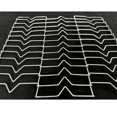 China 316 Stainless Steel Z-Shape Enrober Flat Wire Mesh Chain Ladder Chocolate Coating Machine Oven Conveyor Chocolate Enrobing Belt for sale