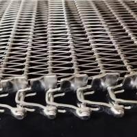 China Stainless Steel Chain Driven Wire Mesh Conveyor Belt Positive Drive for Food Processing Baking Chocolate Enrober for sale