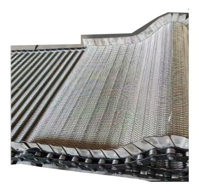 China SUS304 Herringbone Mesh Conveyor Belt Stainless Steel Balanced Weave Wire Belt for Food Processing for sale