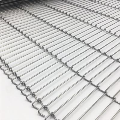 China SUS304 Rod Network Mesh Conveyor Belt Stainless Steel Rod Reinforced Belt for Industrial Conveying for sale