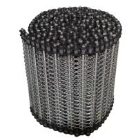 China SUS304 Chain Link Mesh Conveyor Belt Stainless Steel Heat Resistant Wire Mesh Conveyor Belt  For Food Industry for sale