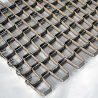China SUS304 No Slip Mesh Conveyor Belt Anti Slip Stainless Steel Mesh Belt for Incline Conveying for sale