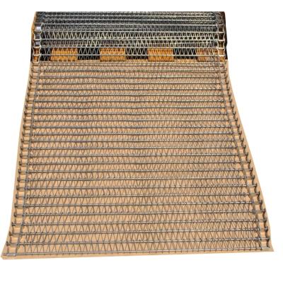China Sprocket Driven High Tensile Strength Conveyor Belt Stainless Steel Wire Mesh Belt For Heavy Load Line for sale