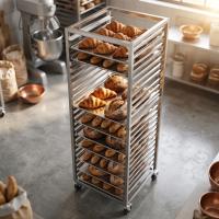 China 304 Stainless Steel Bread Pan Bakery Tray Trolley Support Size Customization for sale