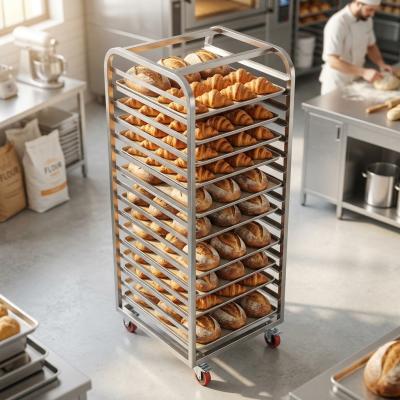 China Stainless Steel 12Layer Baking Tray Rack Trolley Cake Room Bread Rack Tray Baking Cart for sale