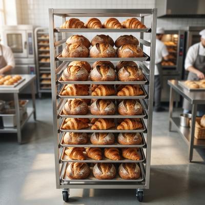 China 15 Layers 12 Layers 10 Layers Bakers Trolly SS201 Cooling Trolley For Bakery for sale
