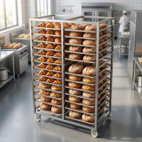 China Customizable Baking Rack Trolley 30 Tiers Bakery Rack Trolley for sale