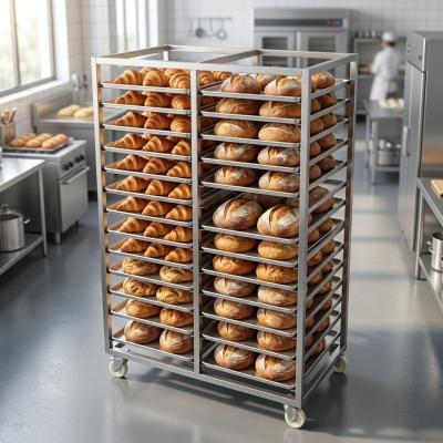 China Customizable Baking Rack Trolley 30 Tiers Bakery Rack Trolley for sale