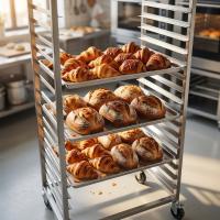 China Removable 300kg Bakers Trolly 16 Layers 18 Layers Baking Storage Trolley for sale