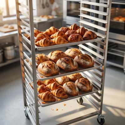 China Removable 300kg Bakers Trolly 16 Layers 18 Layers Baking Storage Trolley for sale