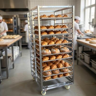 China 400kg 20 Layer Trolley Bakery Single Row Double Row Baking Tray Trolley for sale