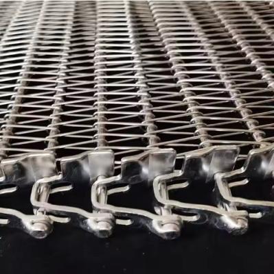 China Food Grade 304 Stainless Steel Wire Mesh Conveyor Belt Customized Width Made to Drawing for sale