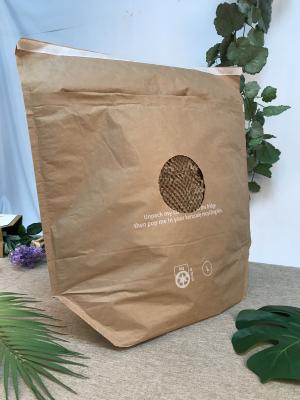 China Three Dimensional Insulation Honeycomb Kraft Paper Envelope Bag for sale