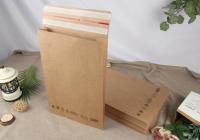China Sharp Bottomed Kraft Paper Mailing Envelopes Embossed Paper Sustainable Mailing Bags for sale