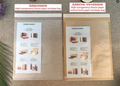 China 26g - 60g Gracin Paper Envelope Bag printable Kraft Recycled Envelopes for sale