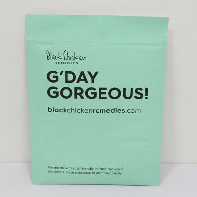 China Green / Transparent Recyclable Paper Mailers 20x30cm Plant Based Paper Packaging Envelopes for sale