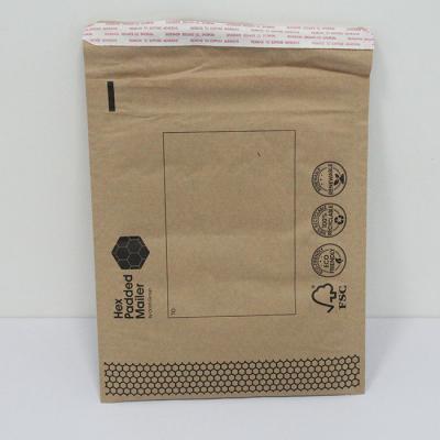 China Shockproof Honeycomb Paper Mailer Bag 30x40cm Custom Printed Brand Logos for sale