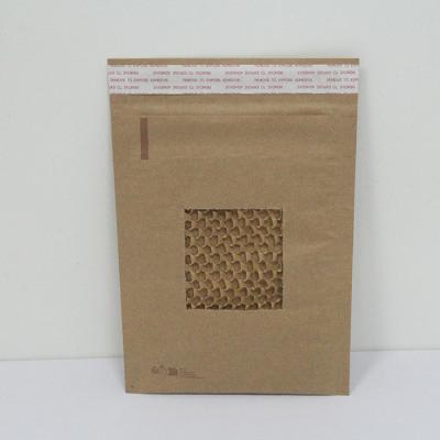 China Custom Degradable Mailing Bags 25x35cm Floral / Geometric Honeycomb Padded Mailer for sale