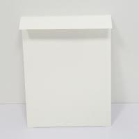 China Durable Reusable White Paper Envelopes Lightweight Corrugated Pouch 20x30cm for sale