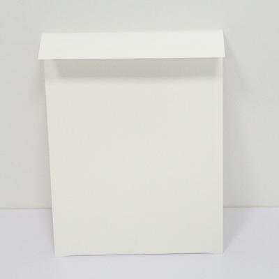 China Durable Reusable White Paper Envelopes Lightweight Corrugated Pouch 20x30cm for sale