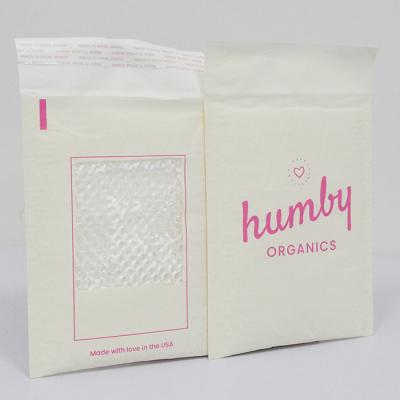 China Compact Honeycomb Paper Mailer Portable Lightweight Eco Paper Pouch Envelopes 10x18cm for sale