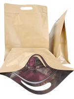 China Moisture Resistant Kraft Window Bag with Customizable Printing and High Tensile Strength for Food Packaging for sale