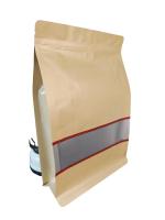 China Customizable Printing Kraft Window Bag with Moisture Resistant and Food-Grade Safety for Specialty Coffee Packaging for sale