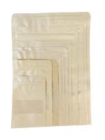China Custom Logo Kraft Window Bag with High Tensile Strength and Moisture Resistant for Fresh Food Packaging for sale